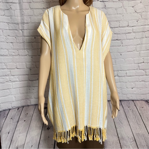 Zara | Tops | Nwt New Zara Rustic Fringed Kaftan Size Ml | Poshmark